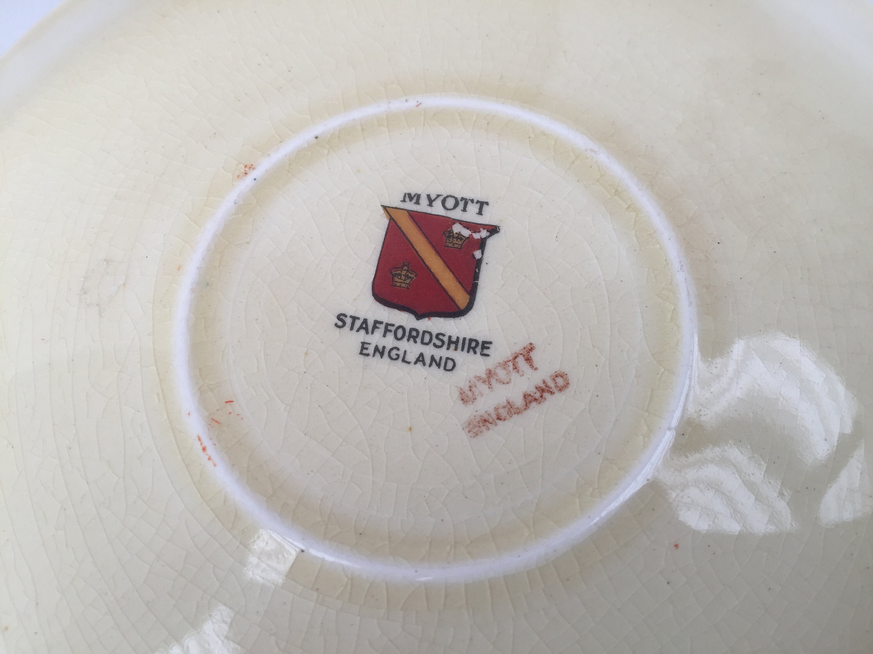 MYOTT Autumn Leaves Pattern Art Deco Vintage Orphan Saucer | Etsy