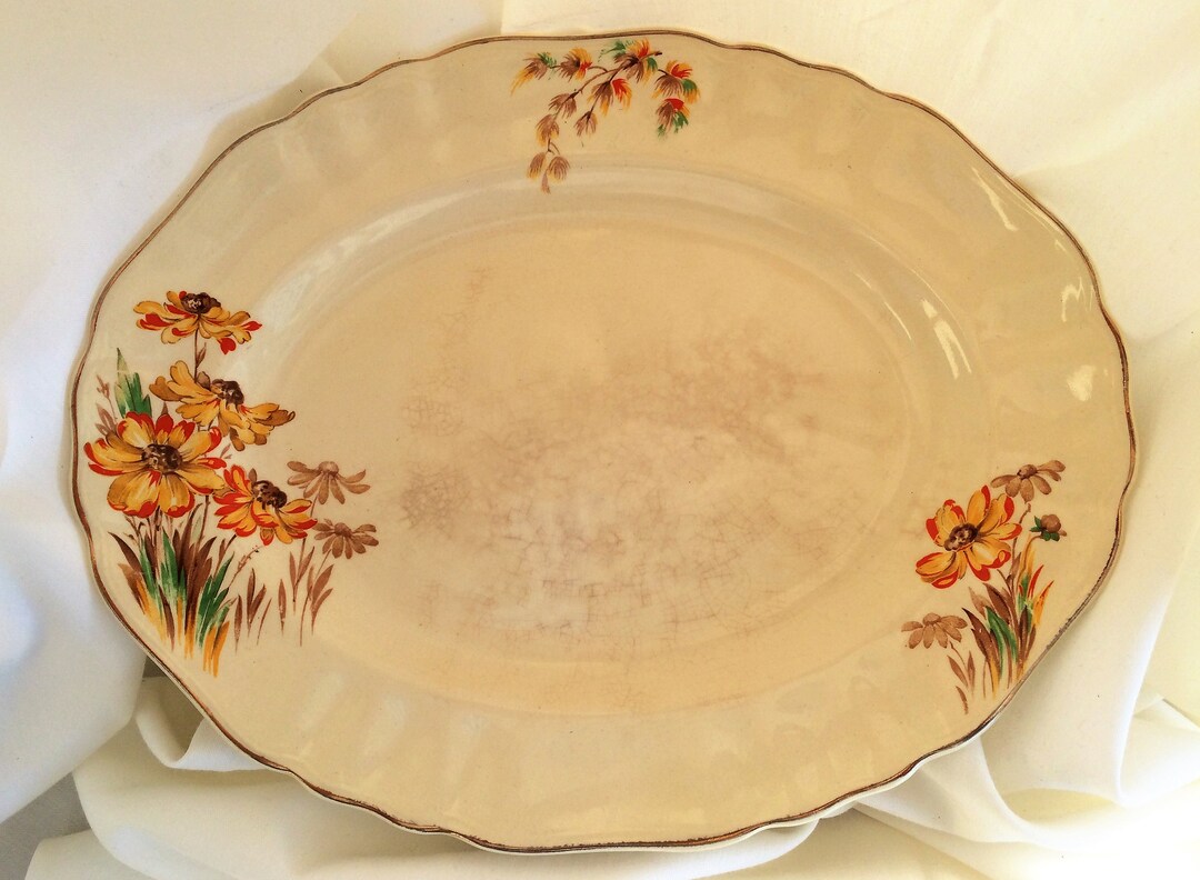 Vintage J G Meakin (england) Sunshine Reg SOL 391413 Serving Platter ...