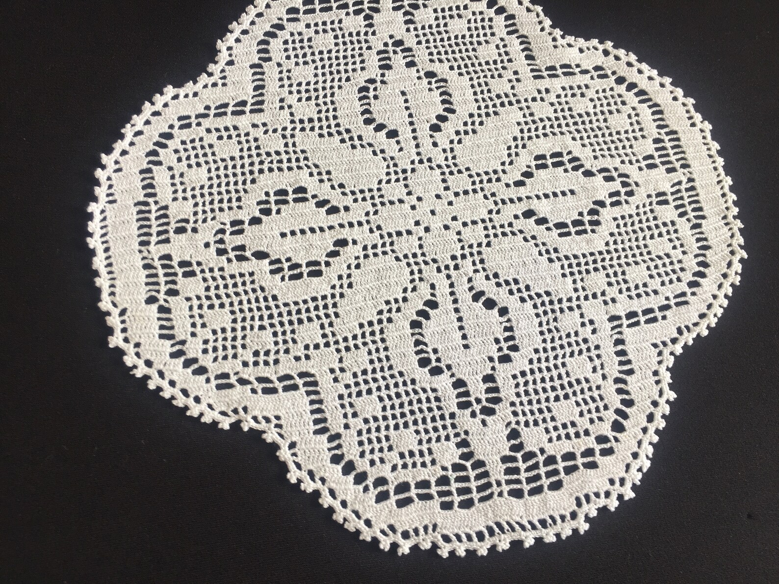 Vintage Lily of the Valley Crochet Doily, Art Deco Lace, Mary Card ...