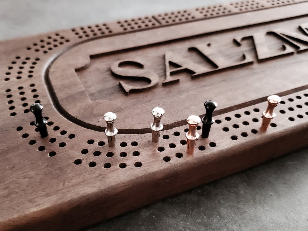 Cribbage Board, Personalized Crib Board, Gift for Card Players, Board ...