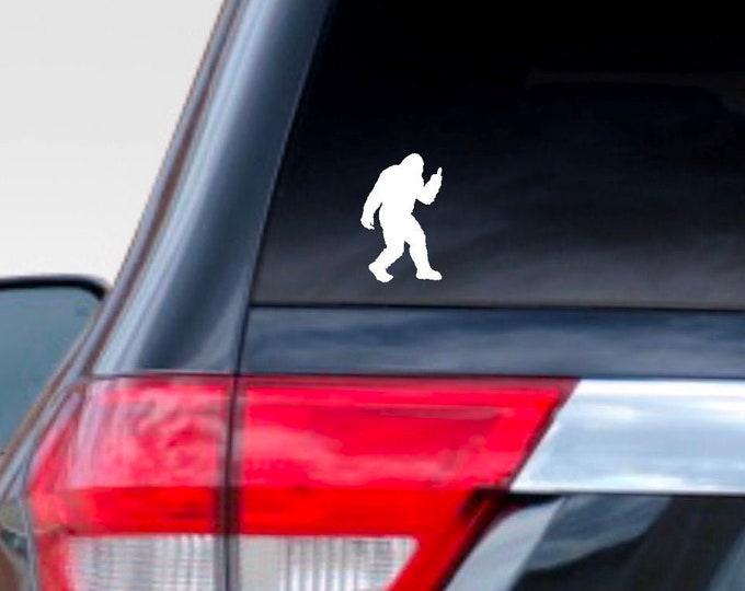 Yeti Sasquatch Big Foot Rock on Sticker | Etsy