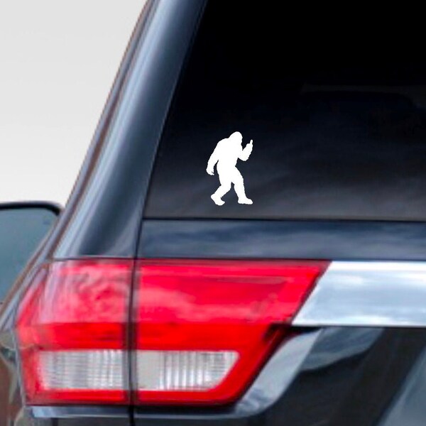 Bigfoot Middle Finger Sticker - Etsy