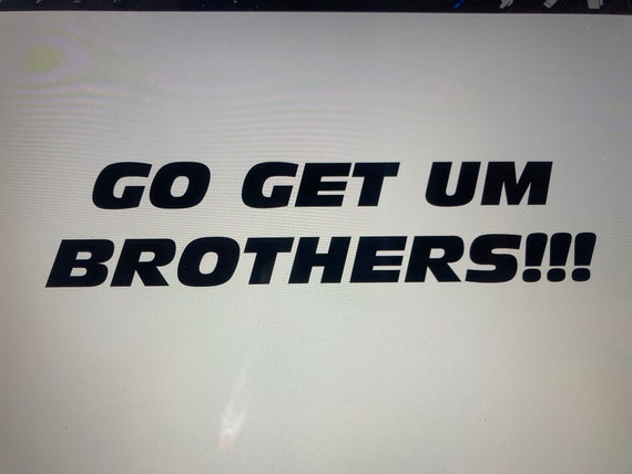 Firefighter Go Get Um Brothers Funny fireman sticker for | Etsy