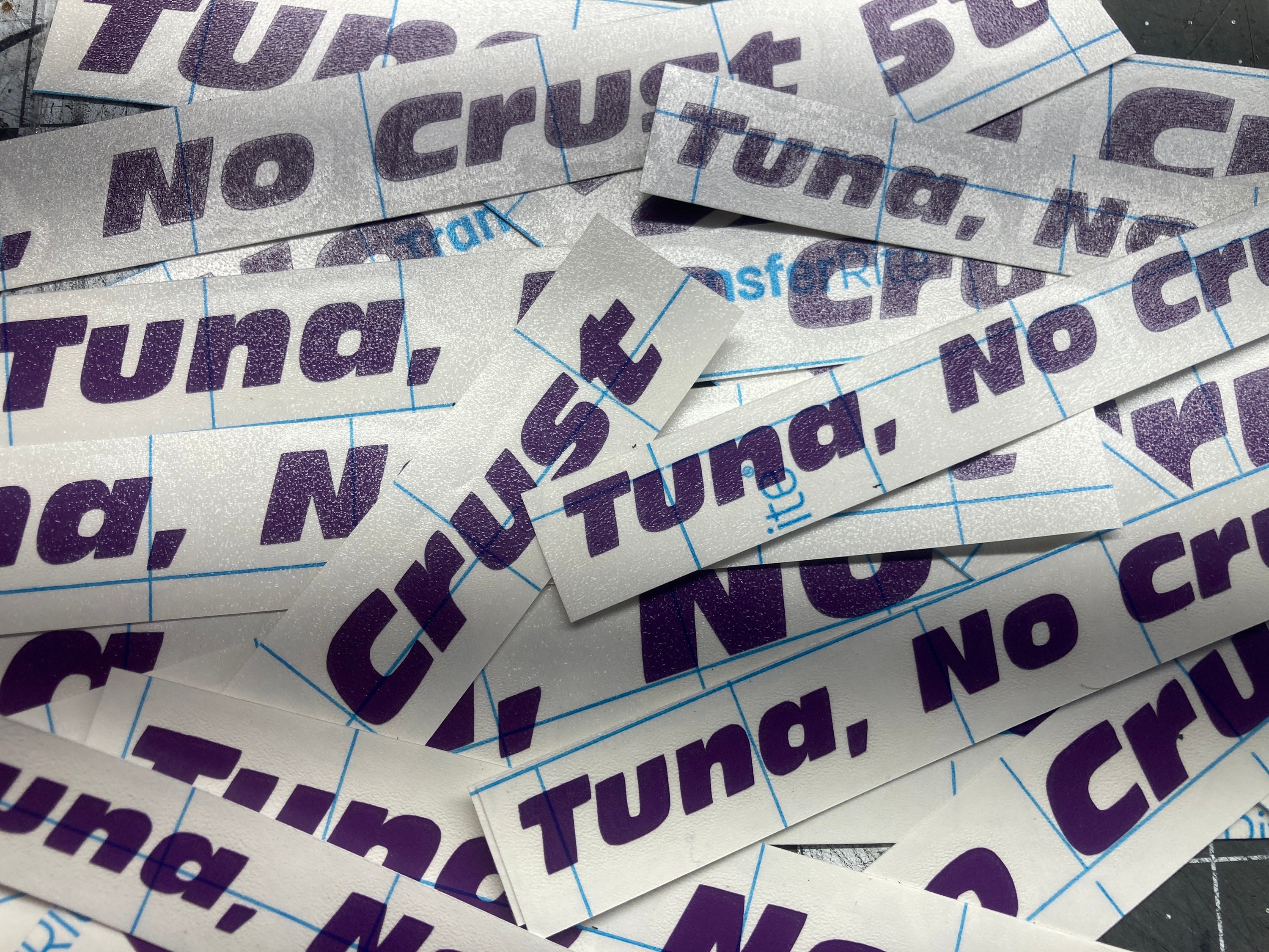 Tuna No Crust Sticker Vinyl Paul Walker Remembrance - Etsy