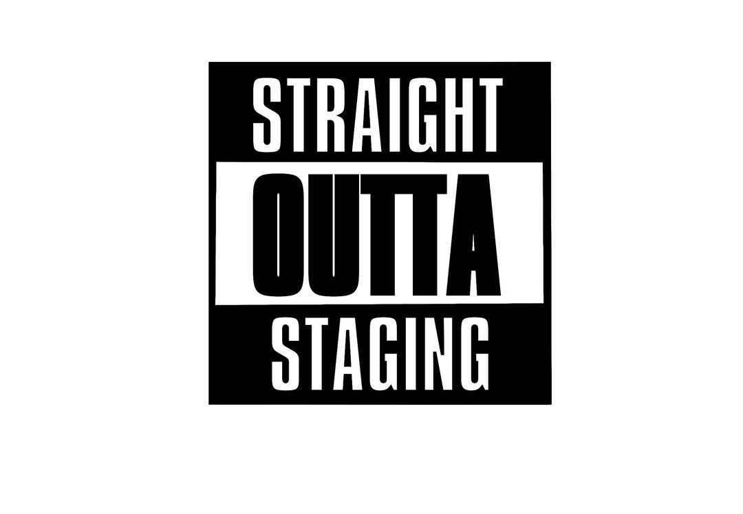 Firefighter Straight OUTTA Staging Sticker for Firefighters and Firemen ...