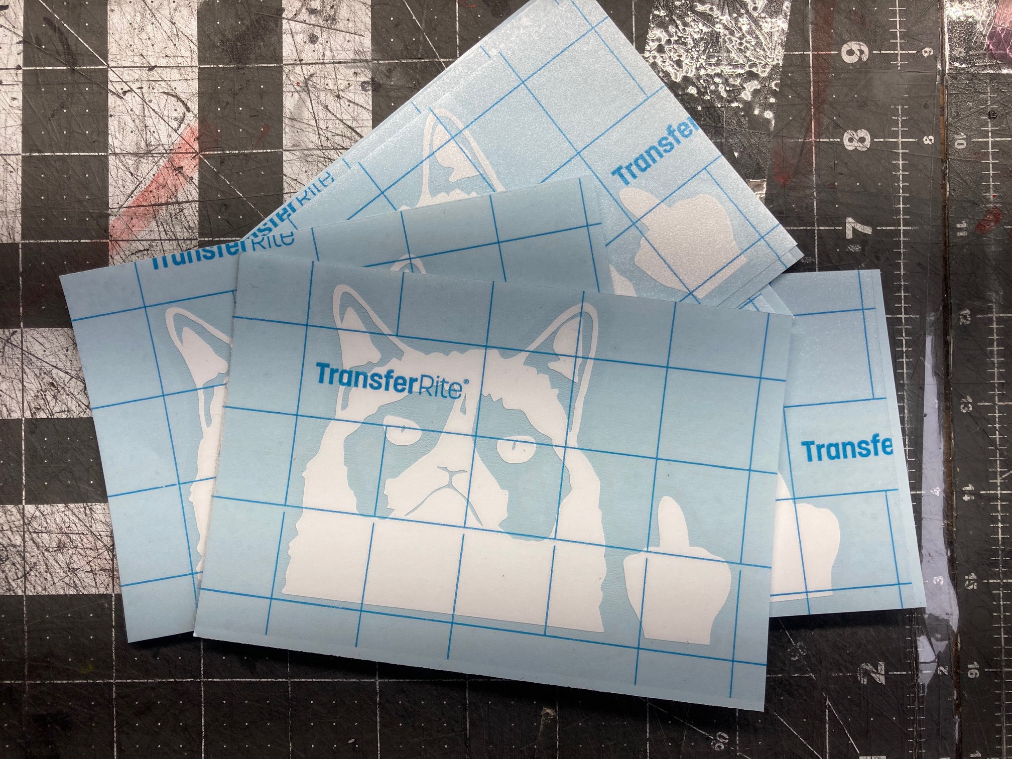 Grumpy Cat funny sticker with middle finger made of vinyl for | Etsy