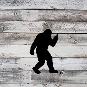Yeti Sasquatch Big Foot Middle Finger Sticker - Etsy