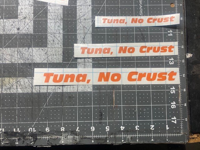 Tuna No Crust Sticker Vinyl Paul Walker Remembrance - Etsy