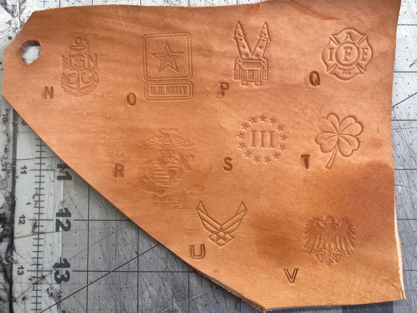 Firefighter Locker Name Plate, Leather Identification Tag to Place on ...