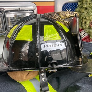 Firefighter Jobtown Custom and Funny Fire Engine Sticker Made From High ...