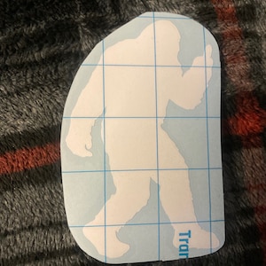 Yeti Sasquatch Big Foot Middle Finger Sticker - Etsy