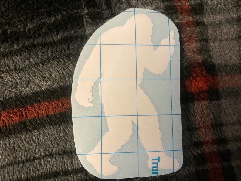 Yeti Sasquatch Big Foot Middle Finger Sticker - Etsy