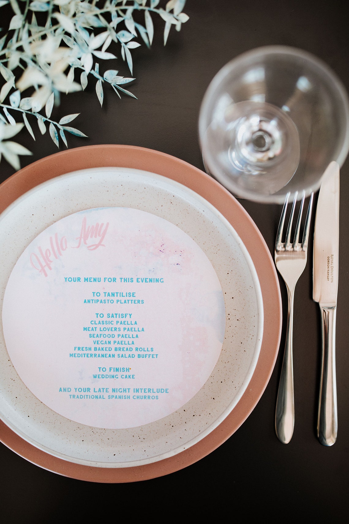 JUNIPER | Bubbly Round Menu - Etsy