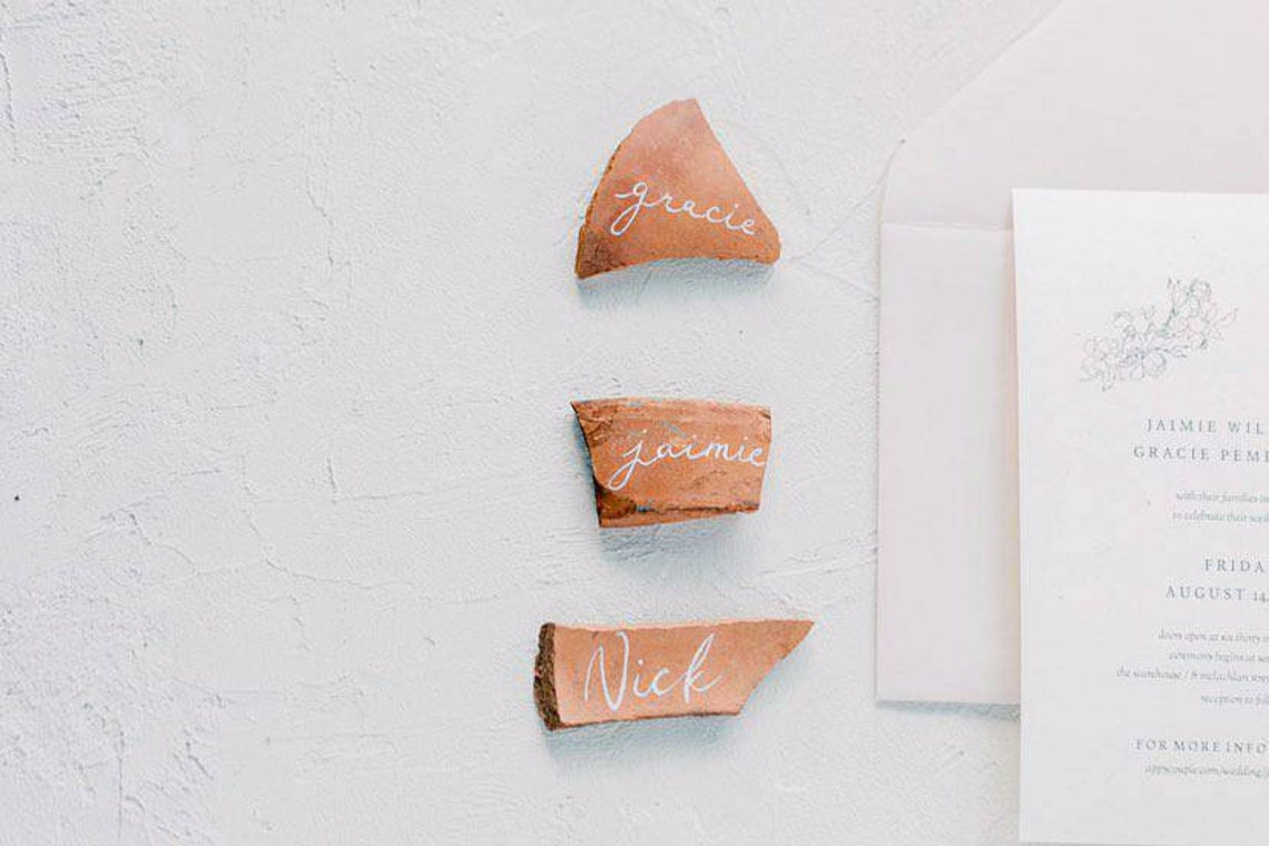 CORA | Terracotta Place Cards - Etsy