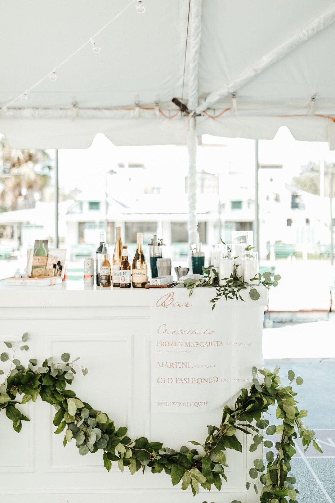 Millie Hand Lettered Linen Bar Sign - Etsy