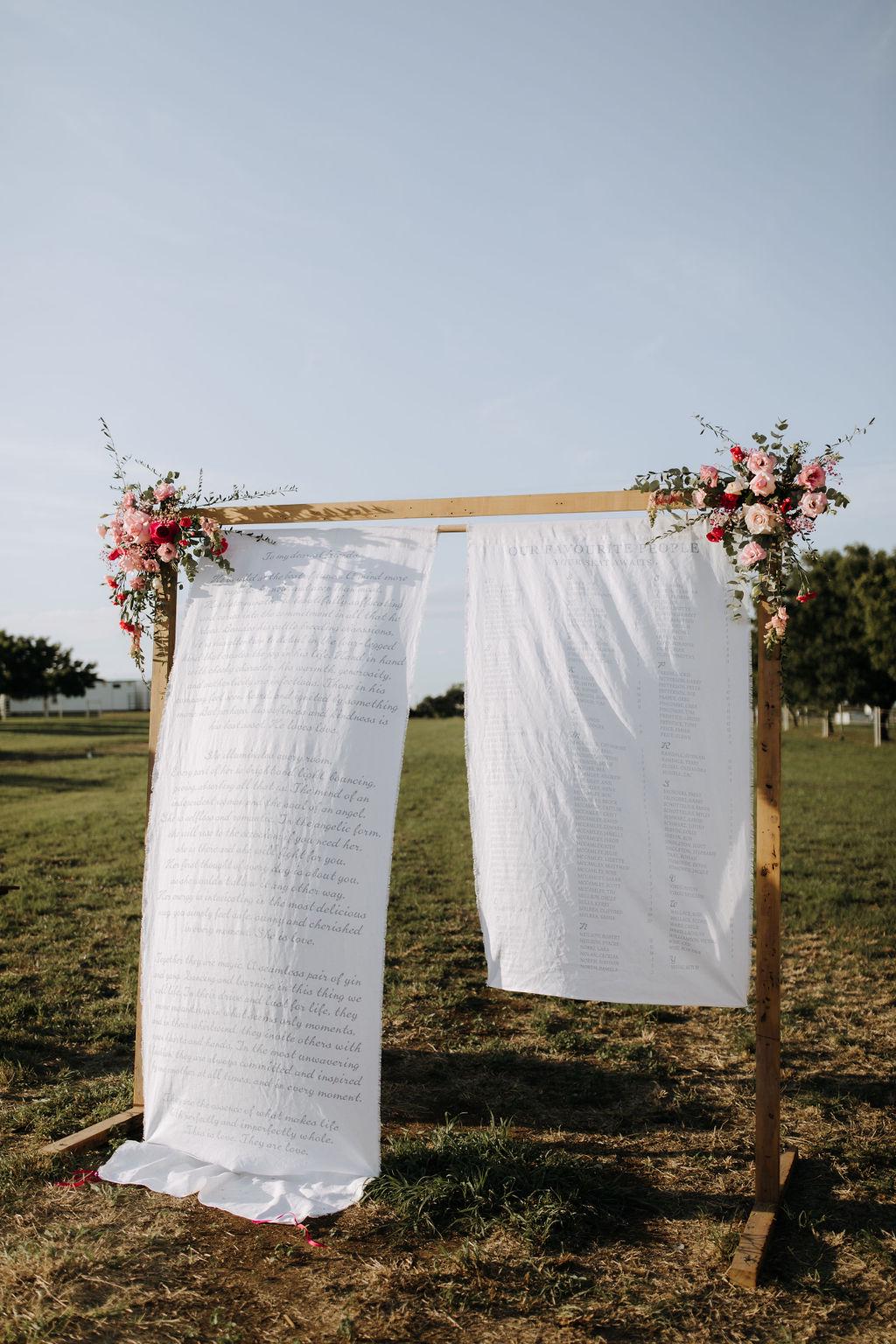 Printed Linen Signage - Etsy Australia