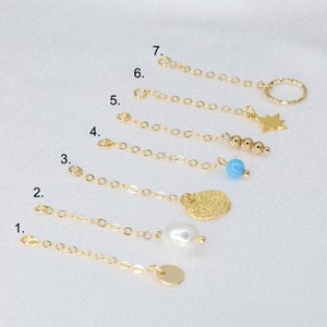 Earring Chain Attachment Charm, Earring Back Chain Dangle, Dangling ...