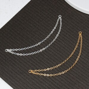 Chain Earring Attachment, Connector Link Fringe Earrings - Etsy