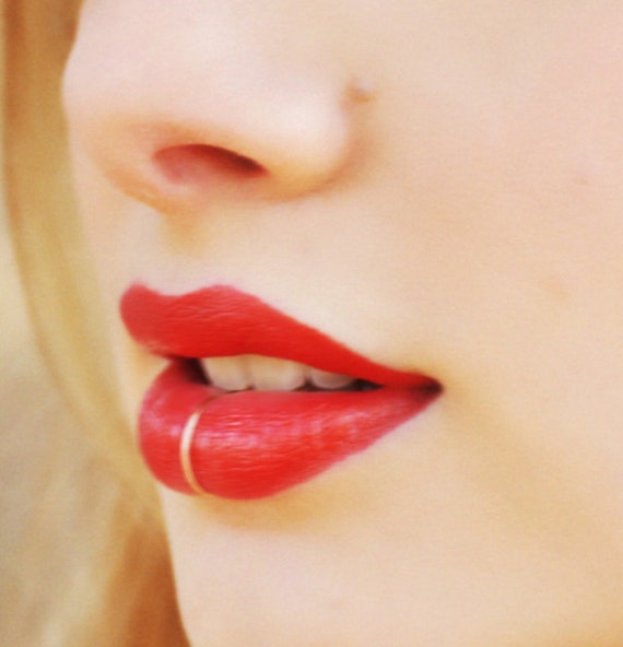 Horizontal Lip Piercing Rejection