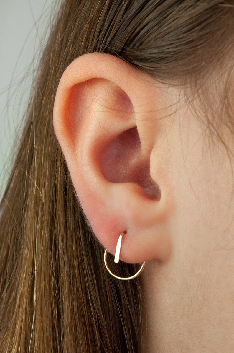 Statement Earrings Circle Ear Jackets Minimalist Studs - Etsy