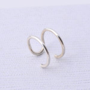 Set of 2 Ear Cuffs / Double Wire Ear Cuff / Dainty Jewelry / | Etsy