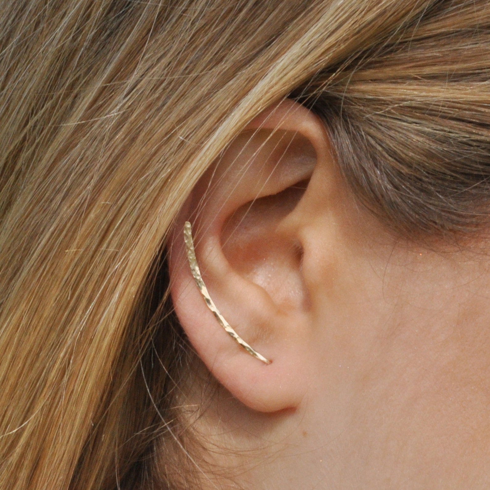 Ear Climbers Earrings X2 Ear Climber Gold Ear Pins Climber - Etsy