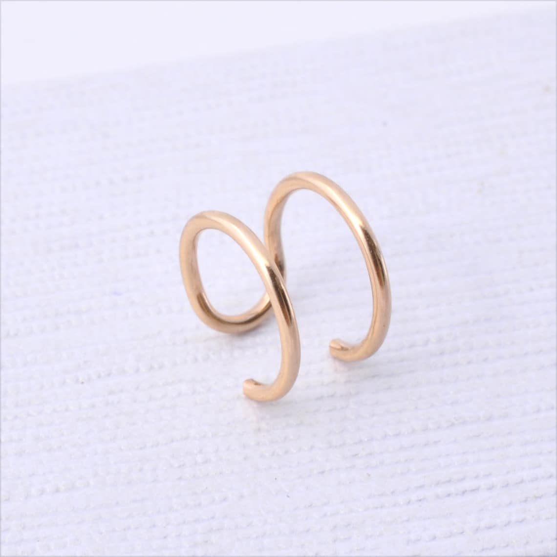 Set of 2 Ear Cuffs / Double Wire Ear Cuff / Dainty Jewelry / | Etsy