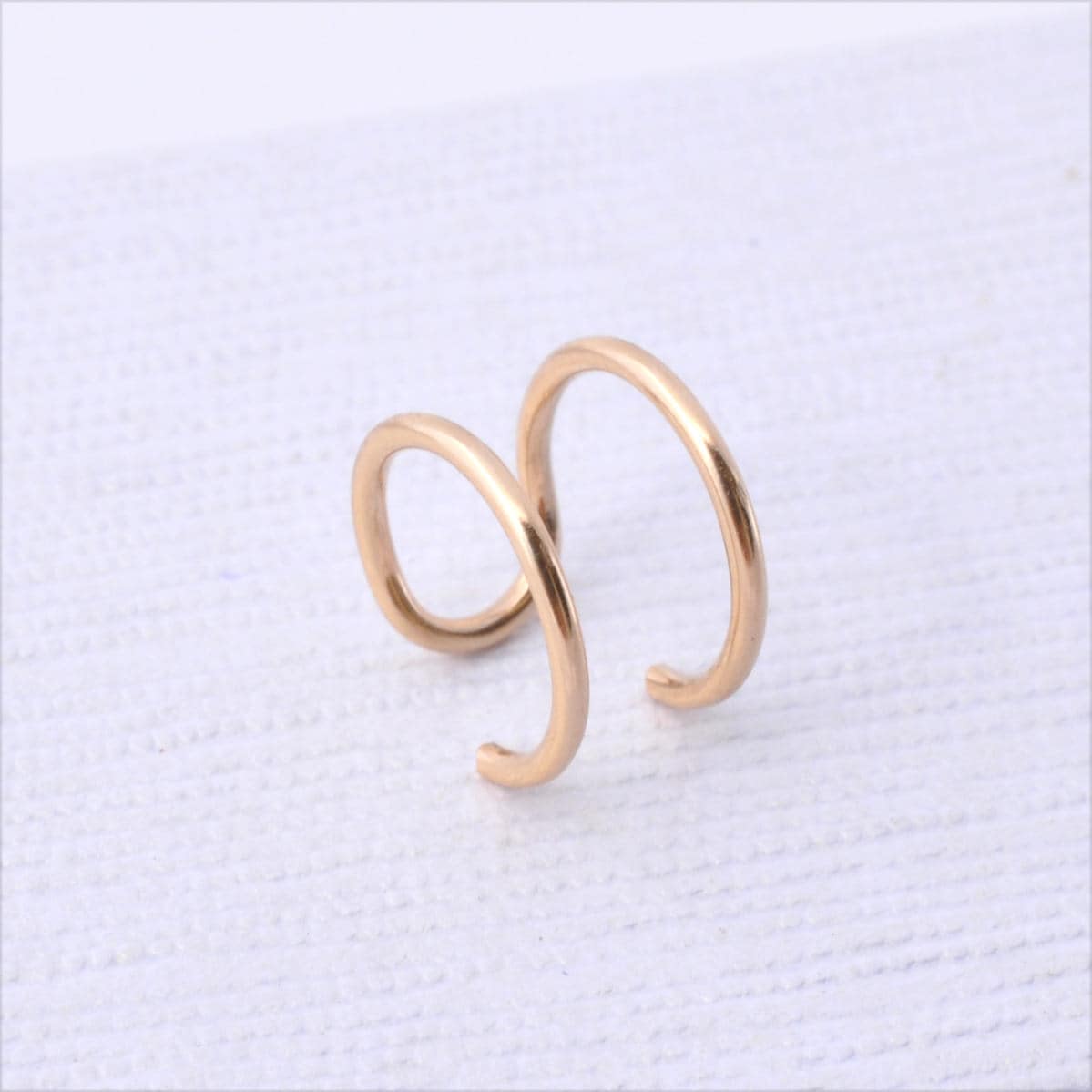 Set of 2 Ear Cuffs / Double Wire Ear Cuff / Dainty Jewelry / | Etsy