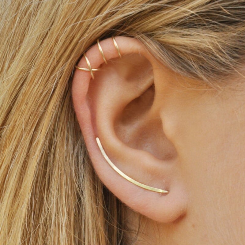 Cross Ear Cuff - Etsy