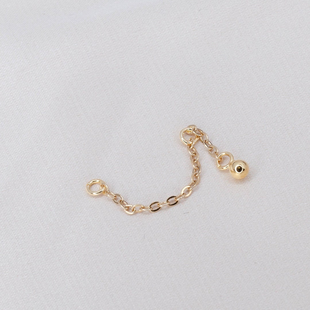 14K Solid Gold Filled Chain Link Connector, Piercing Chain Link ...