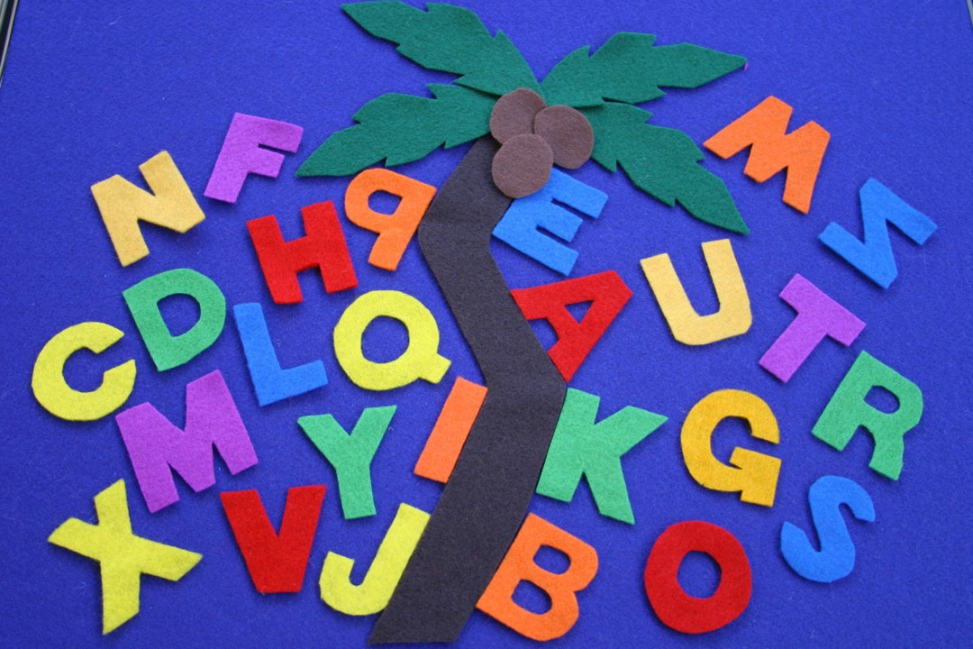 Chicka Chicka ABC Abc" Children Story Flannel Board Felt Set - Etsy