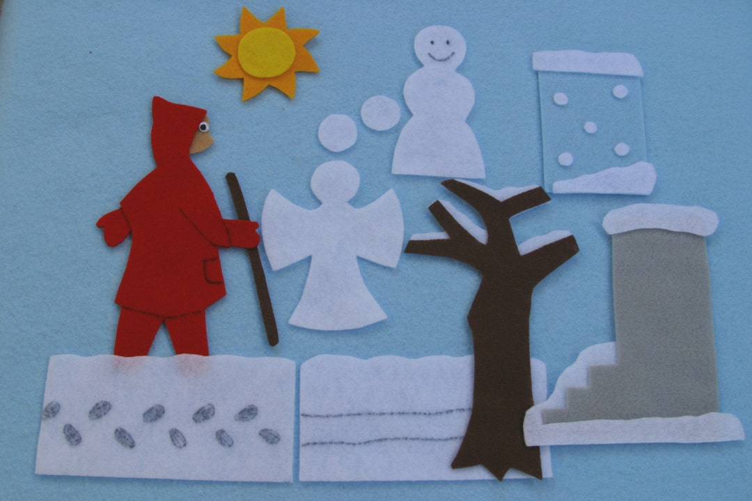The Snowy Day" Children Story Flannel Board Felt Set - Etsy