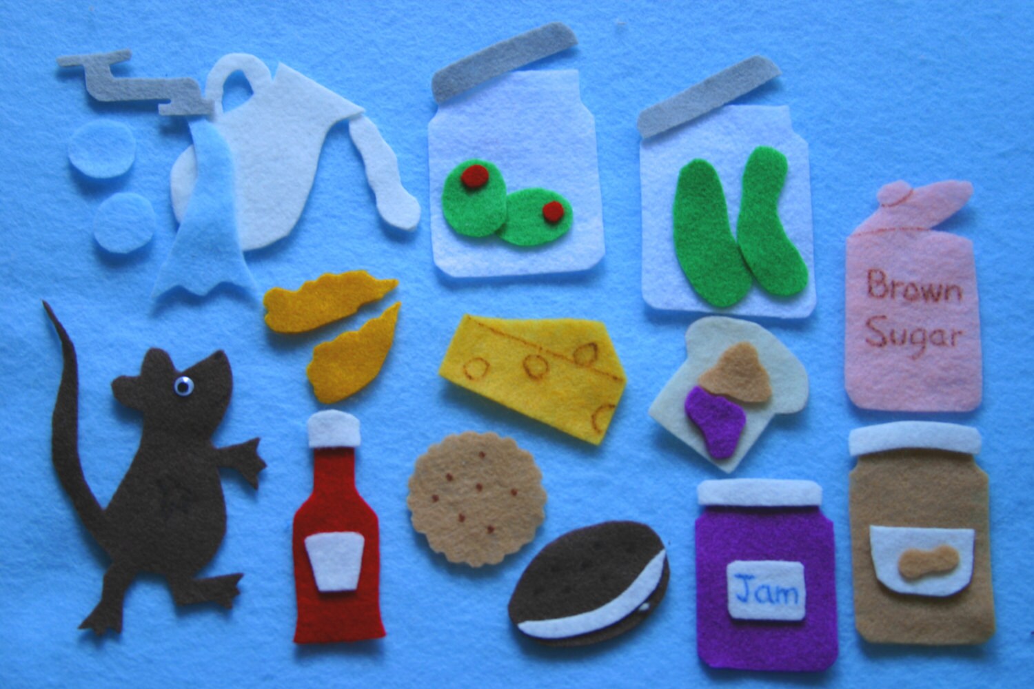 Mouse Mess Children Story Flannel board Felt set | Etsy