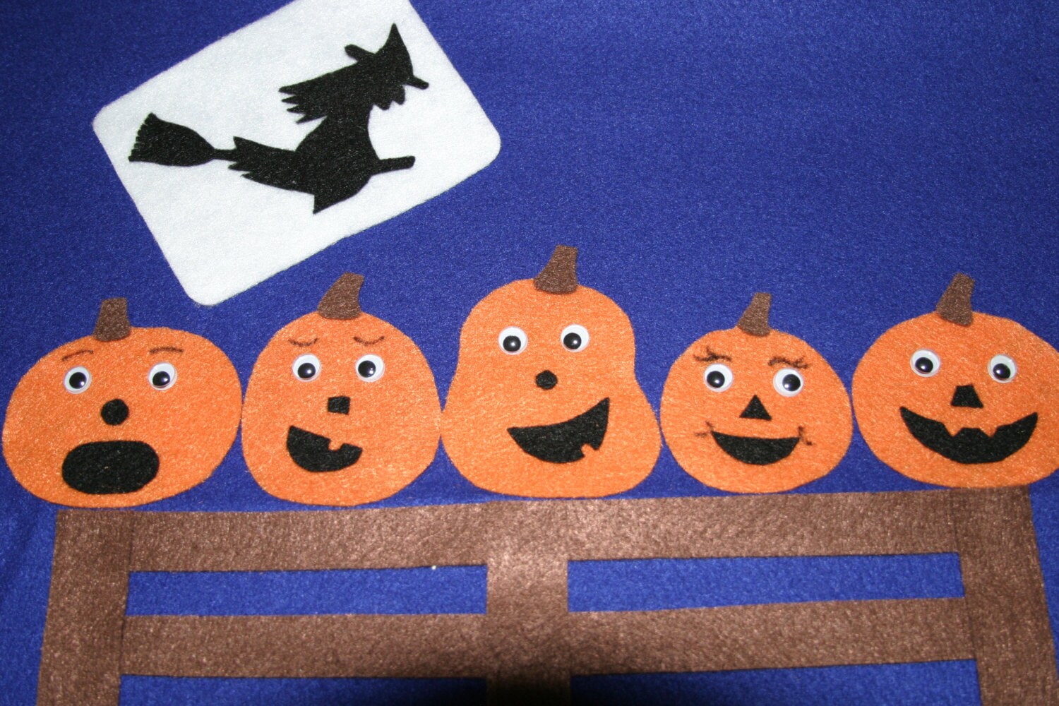 5 Little Pumpkins sitting on a Gate Children Story | Etsy