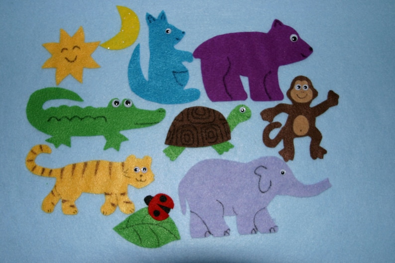 The Very Lazy Ladybug Children Story Flannel Board Felt | Etsy