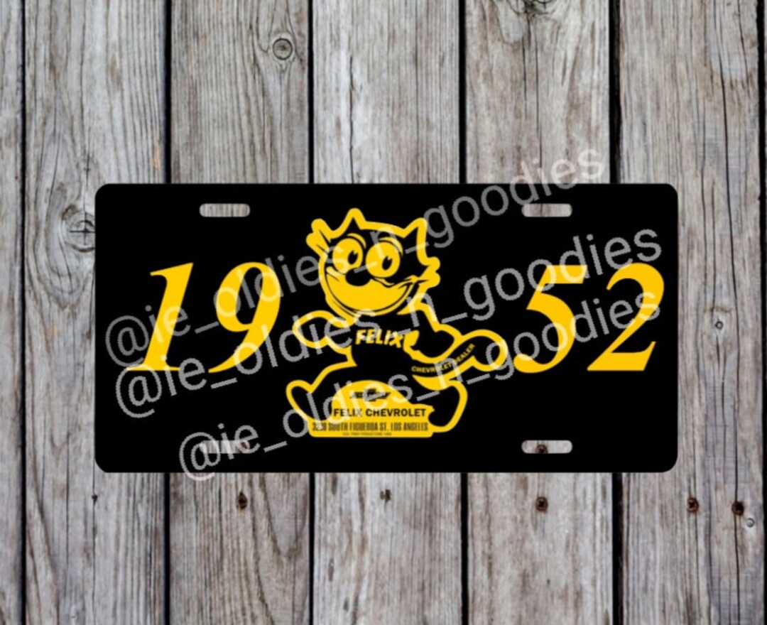 Custom Year Felix License Plate - Etsy