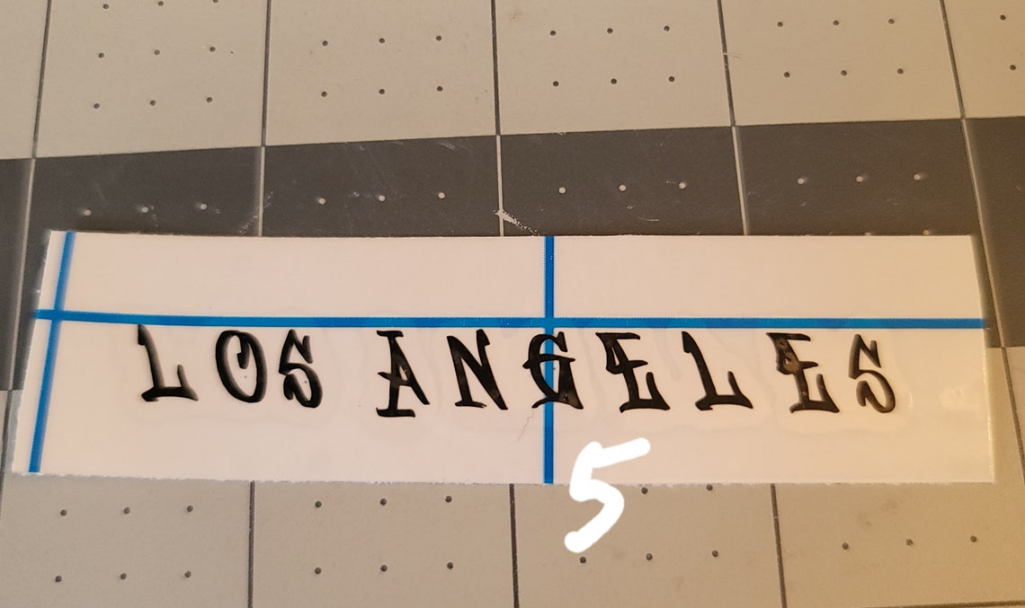Los Angeles script LA Old English Old School writing for | Etsy