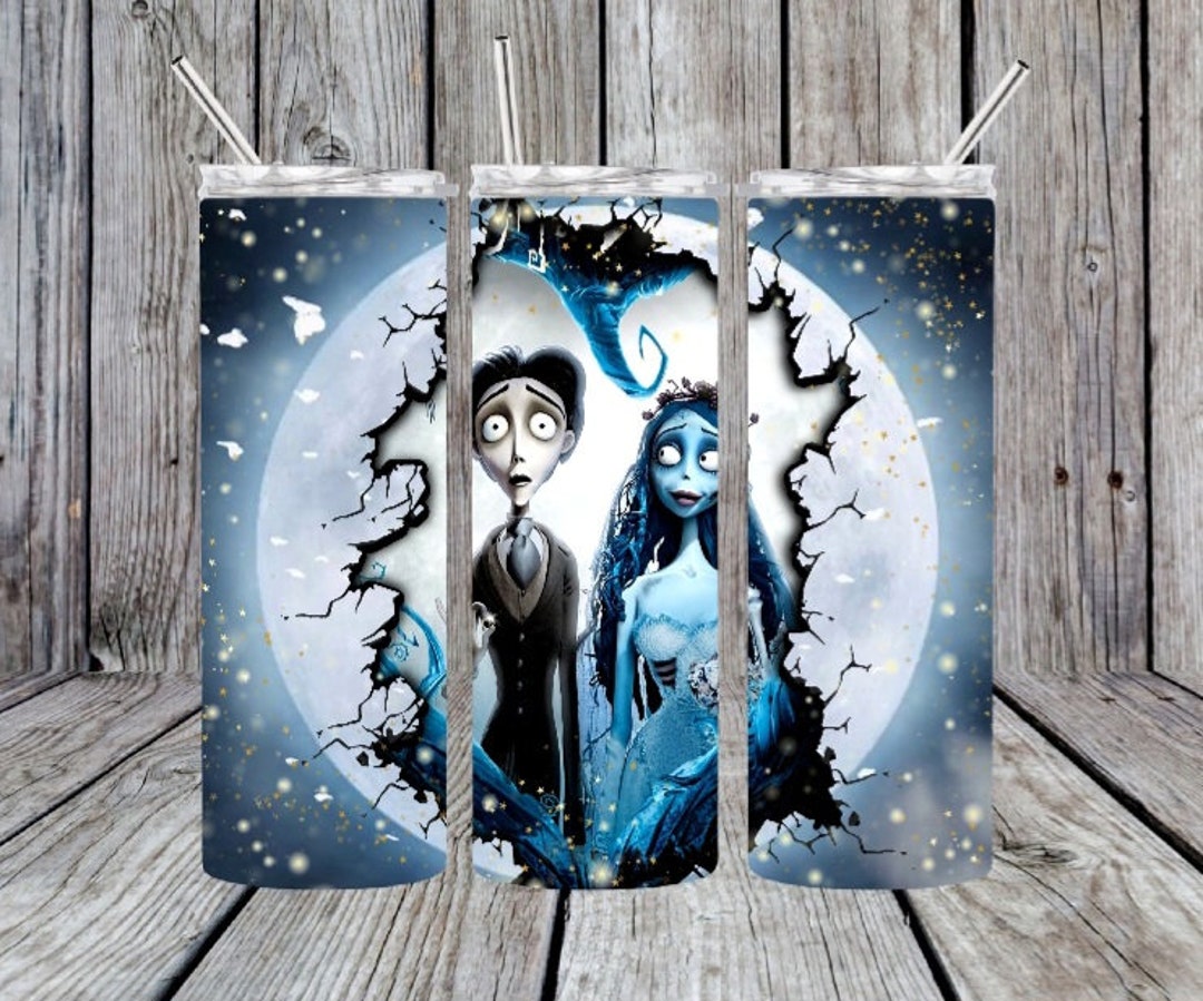 Corpse Bride Movie Halloween 20 Oz Stainless Steel Tumbler Cup Coffee ...