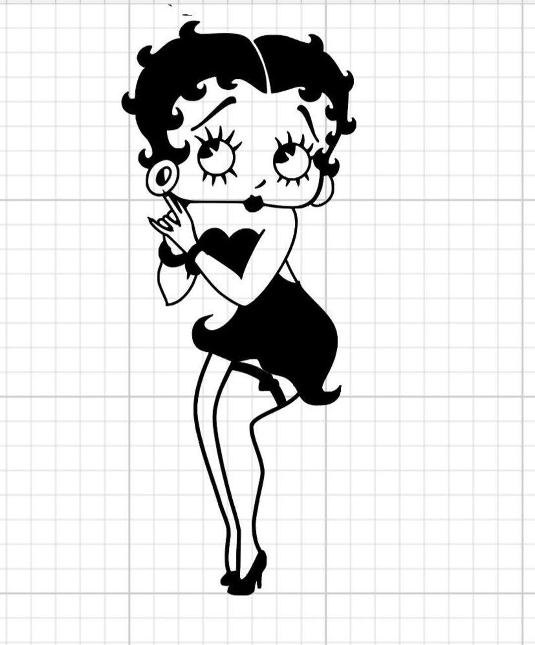 Betty Boop Vinyl Decal Sticker - Etsy