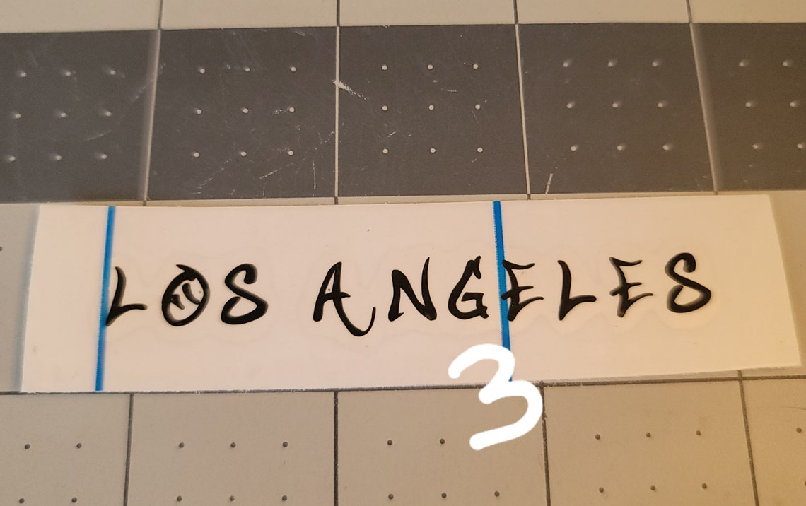 Los Angeles script LA Old English Old School writing for | Etsy