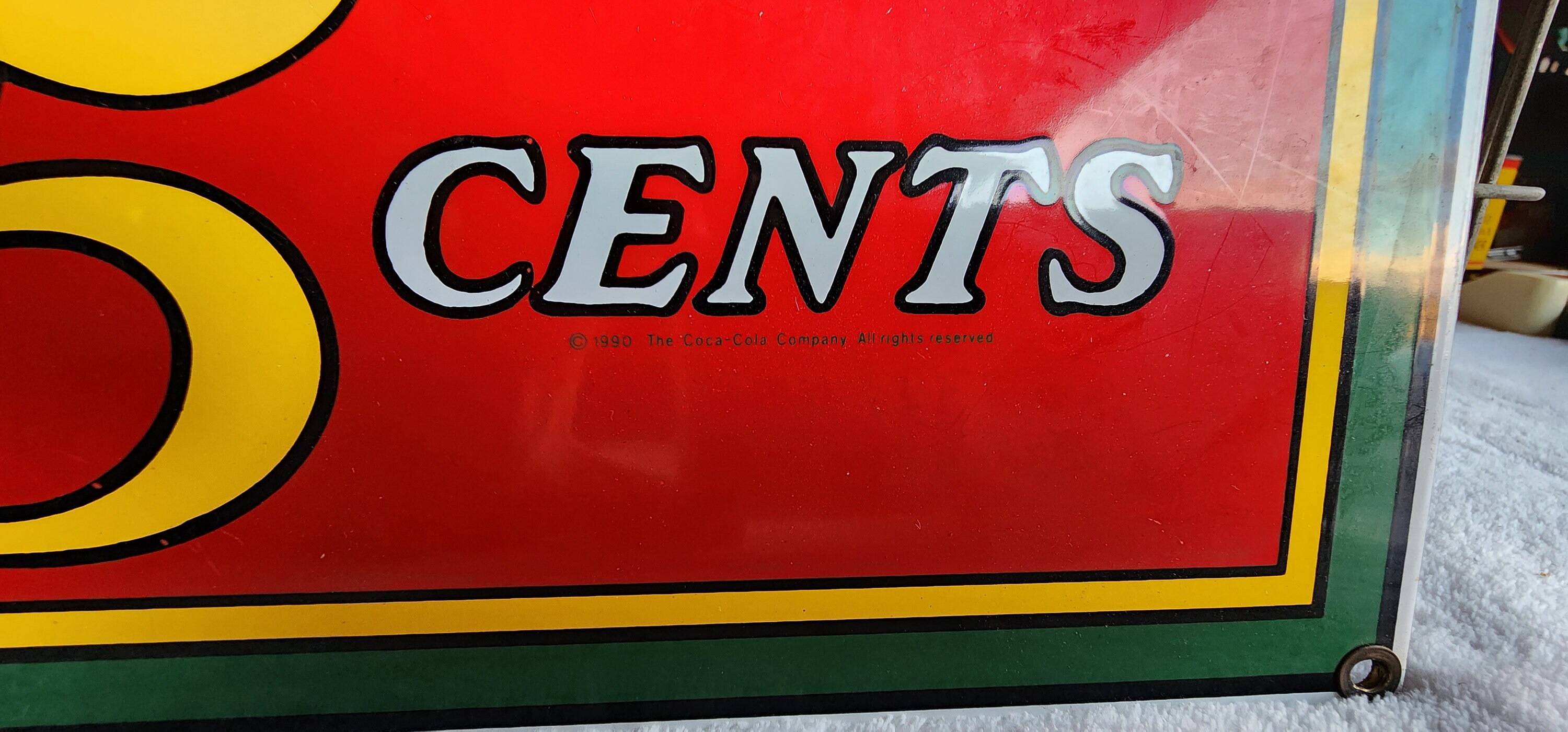 Vintage 1990s Coca-cola Advertising Sign Porcelain Coated - Etsy