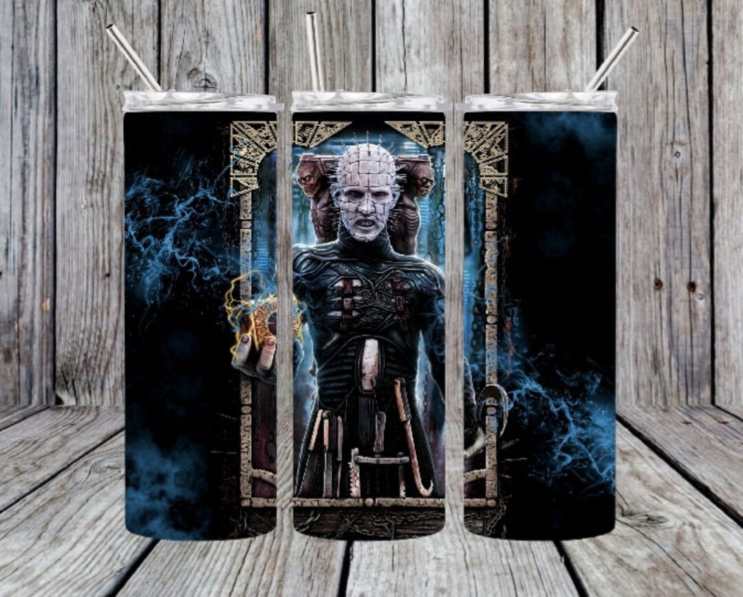 Hellraiser Pinhead Halloween 20 Oz Stainless Steel Tumbler Cup Coffee ...