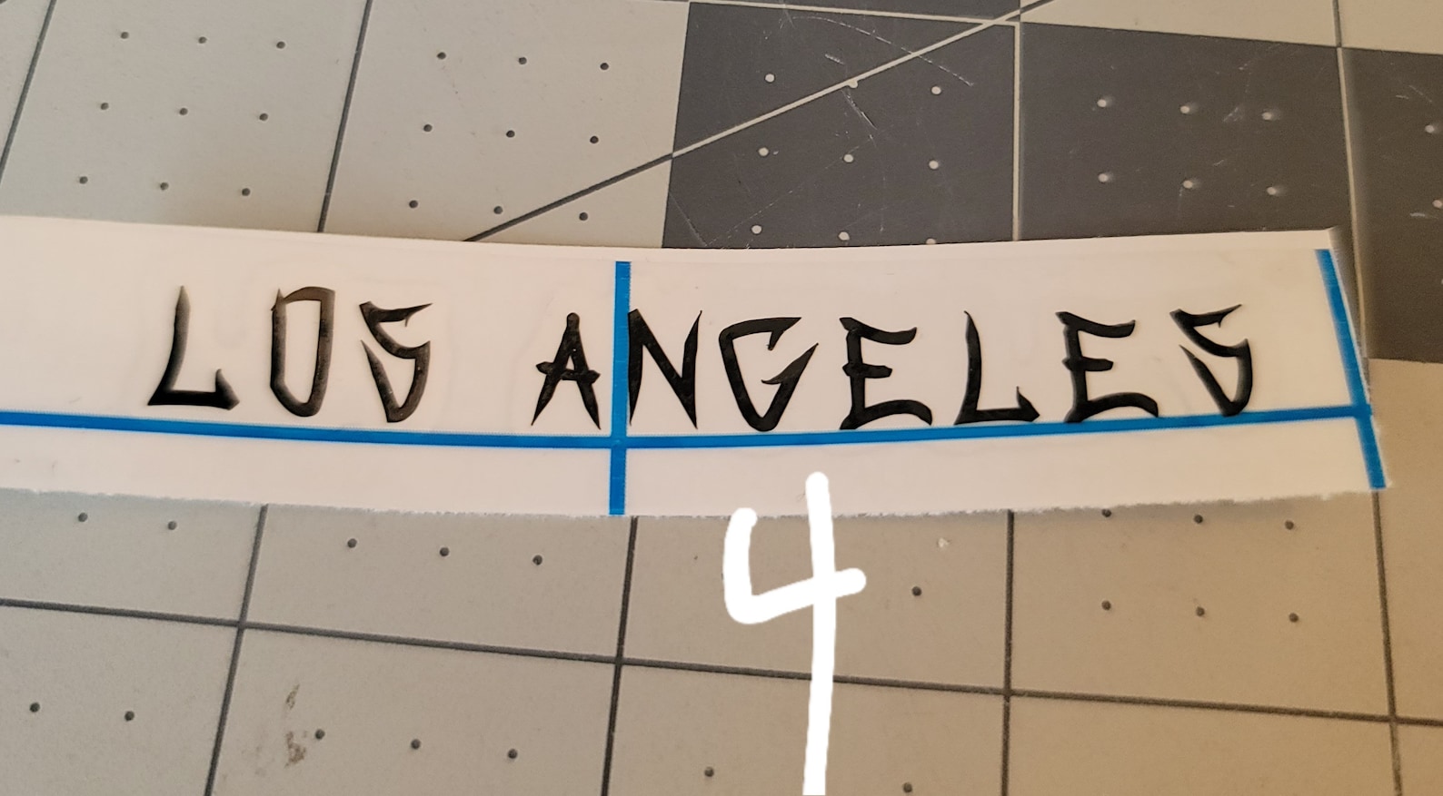 Los Angeles Script LA Old English Old School Writing for - Etsy