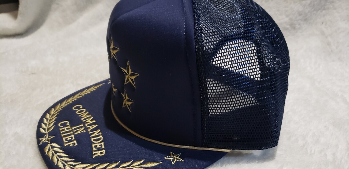 Vintage 1990s Commander in Chief mesh snapback hat adjustable | Etsy