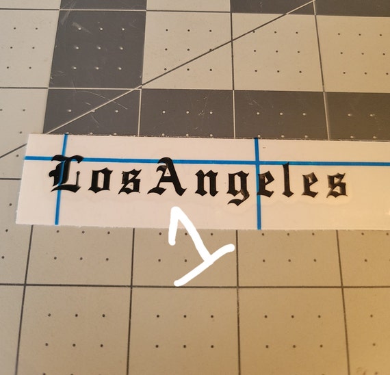 Los Angeles Script LA Old English Old School Writing for - Etsy