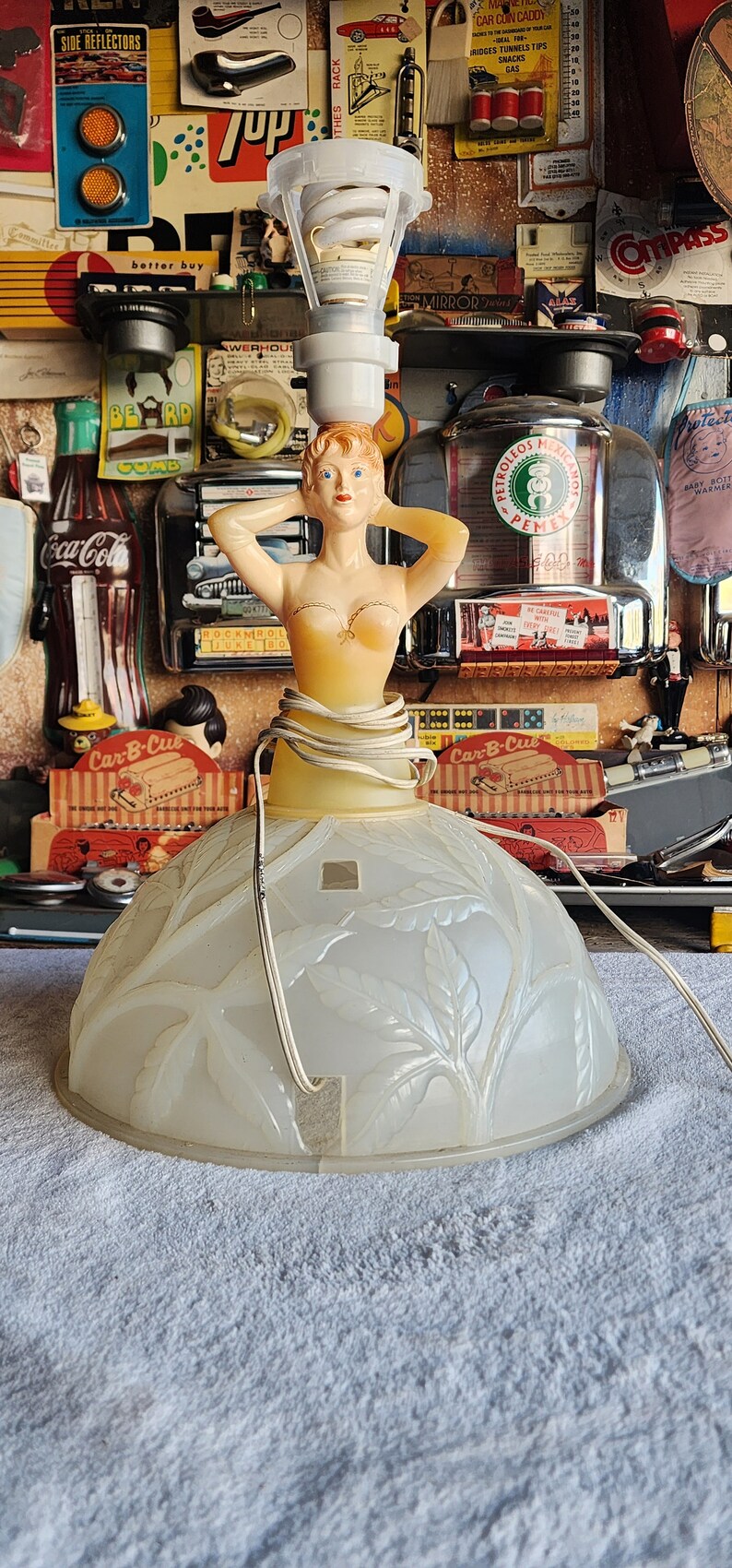 Vintage Pinup Girl Lamp 1950s 50s Mid Century - Etsy
