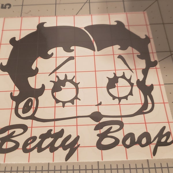 Betty Boop Large Decal - Etsy