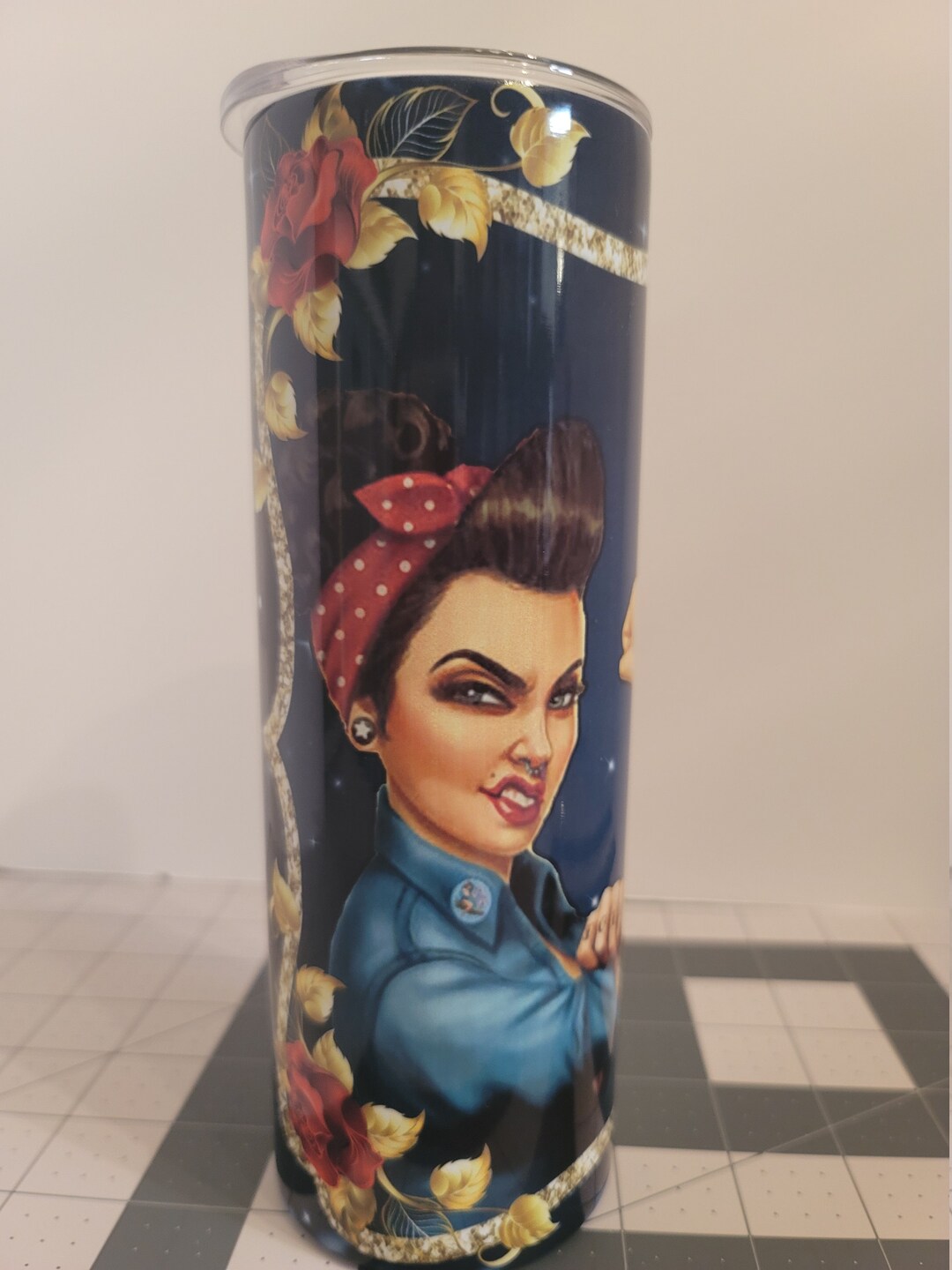 Chingona Rosie the Riveter Latina Chicana Tattoo 20 Oz - Etsy