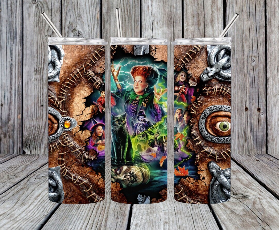 Hocus Pocus Halloween Sanderson Sisters 20 Oz Stainless Steel Tumbler ...