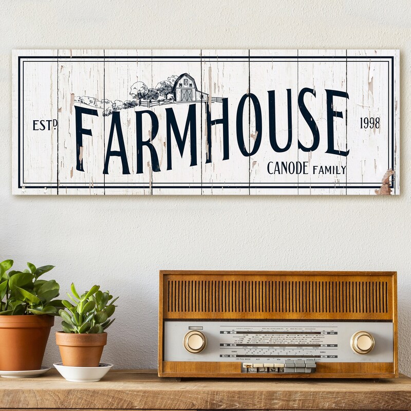Rustic Canvas Sign - Etsy